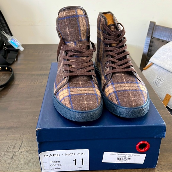 Marc Nolan | Shoes | Marc Nolan Jagger Coffee Hightop Sneakers | Poshmark
